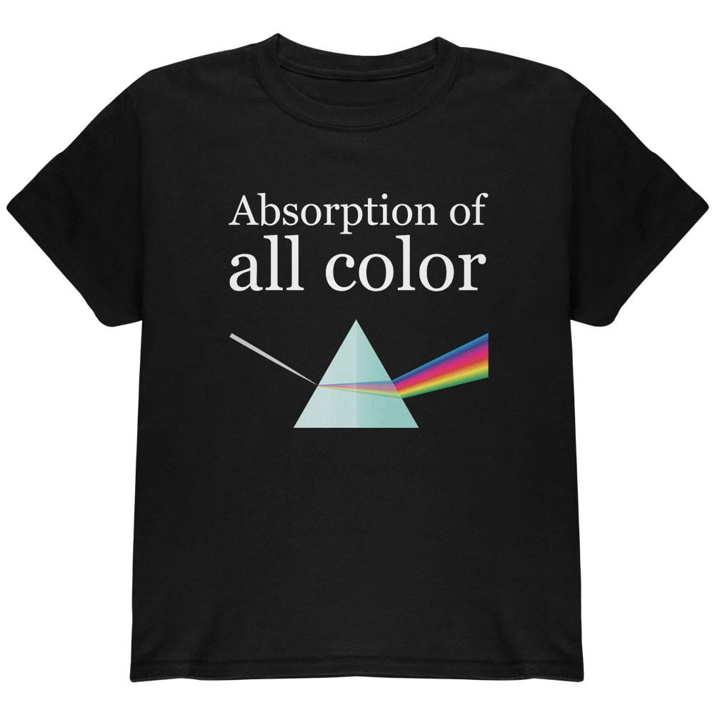 Halloween Science Absorption of Color Costume Youth T Shirt Black YXL ...