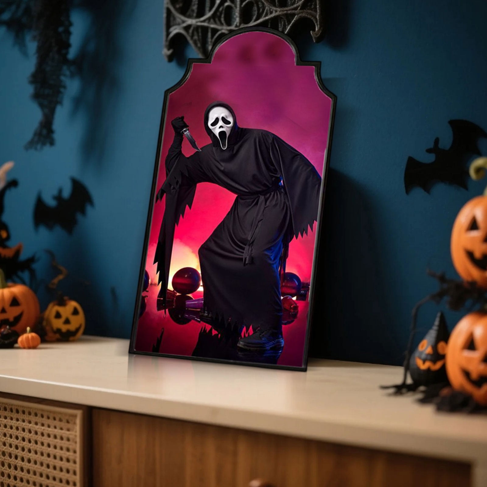 Halloween Scream Ghost Face Mirror Scream Ghost Face 2026 Scream Ghost ...