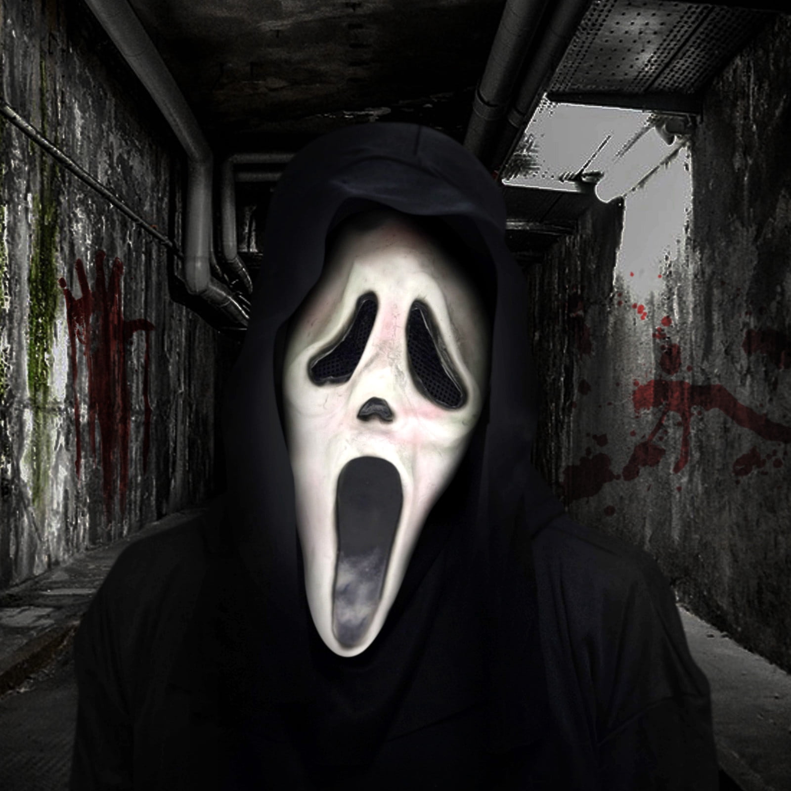 Halloween Scream Ghostface Costume Piece, An Iconic 90s Horror Movie ...