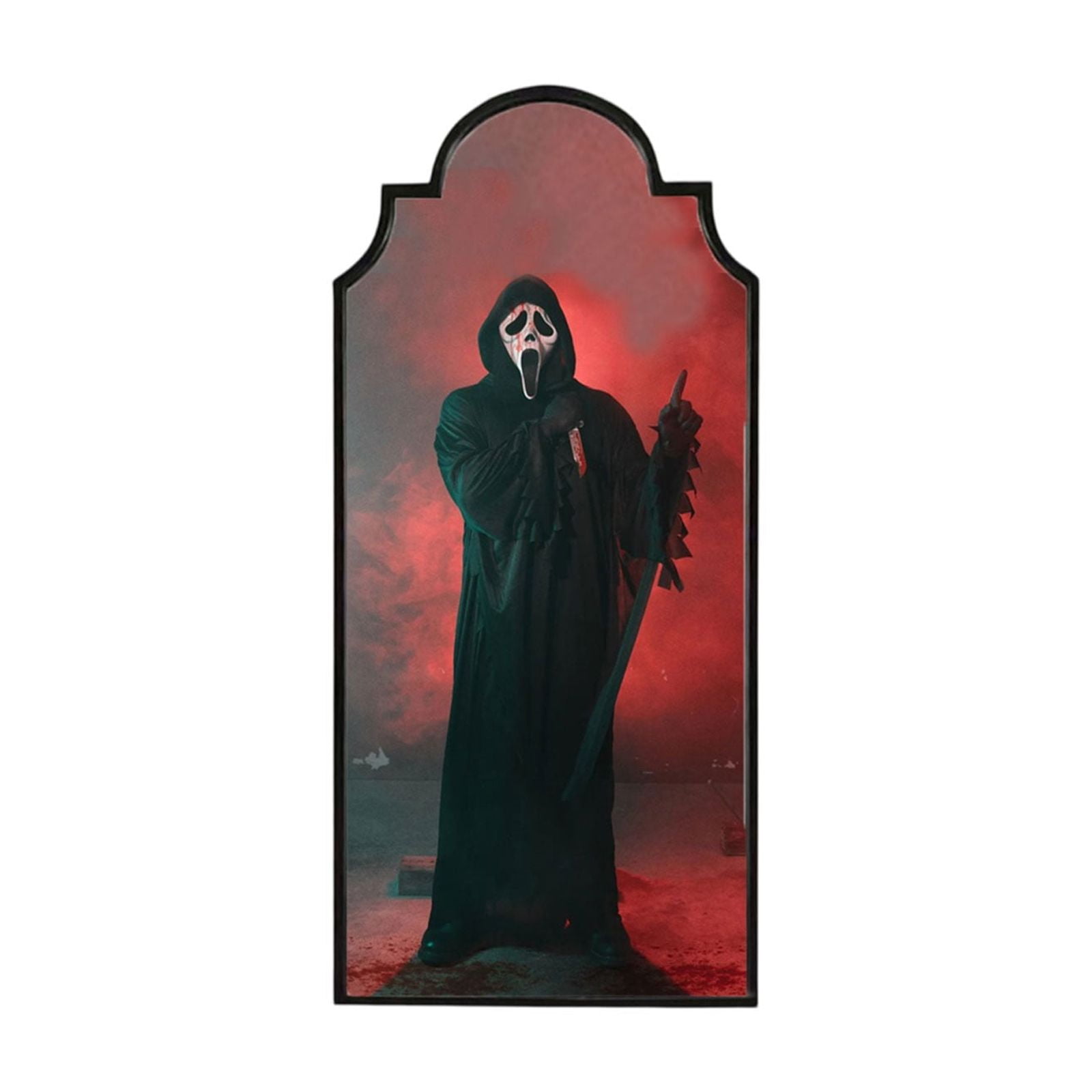 Halloween Scream Ghostface Mirror, 13-Inch Horror Movie Wall Halloween ...