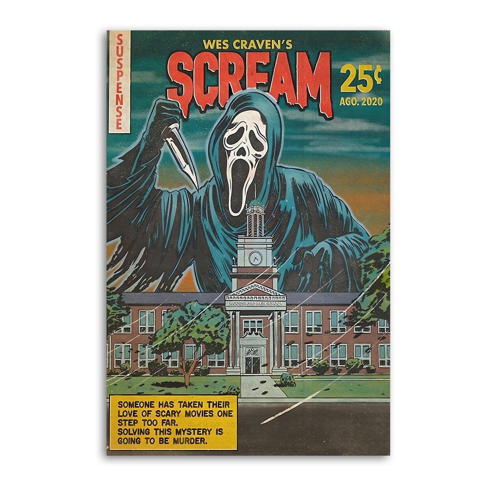 Halloween Scream Horror Film Series Movie Retro Ghostface Artworks ...