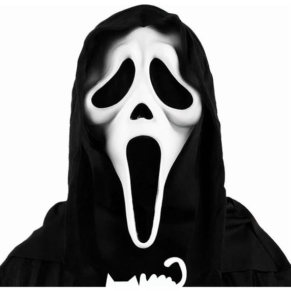 Halloween Scream Mask Natural Latex Scary Skull Mask - Halloween Horror ...