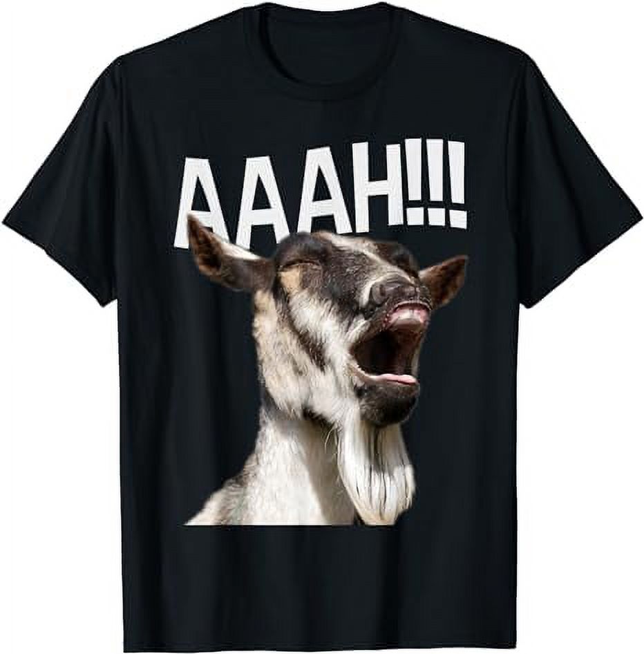 Halloween Screaming Goat AAAH!!! - Funny Crazy Goat T-Shirt - Walmart.com