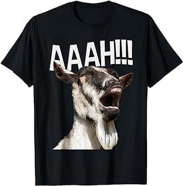 Halloween Screaming Goat AAAH!!! - Funny Crazy Goat T-Shirt - Walmart.com