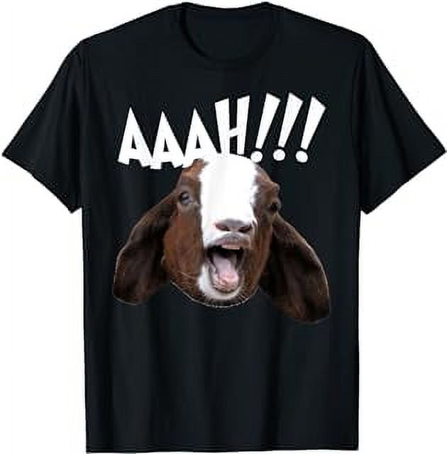 Halloween Screaming Goat AAAH!!! - Funny Crazy Goat T-Shirt - Walmart.com