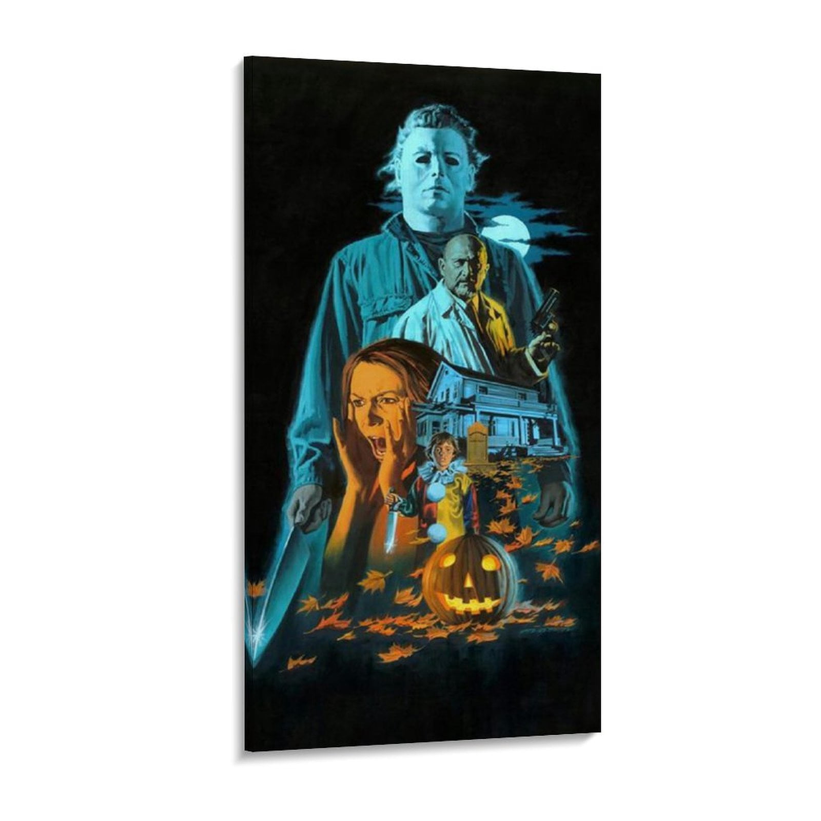 Halloween Series Michael Myers Decorative Painting Canvas Wall Poster ...