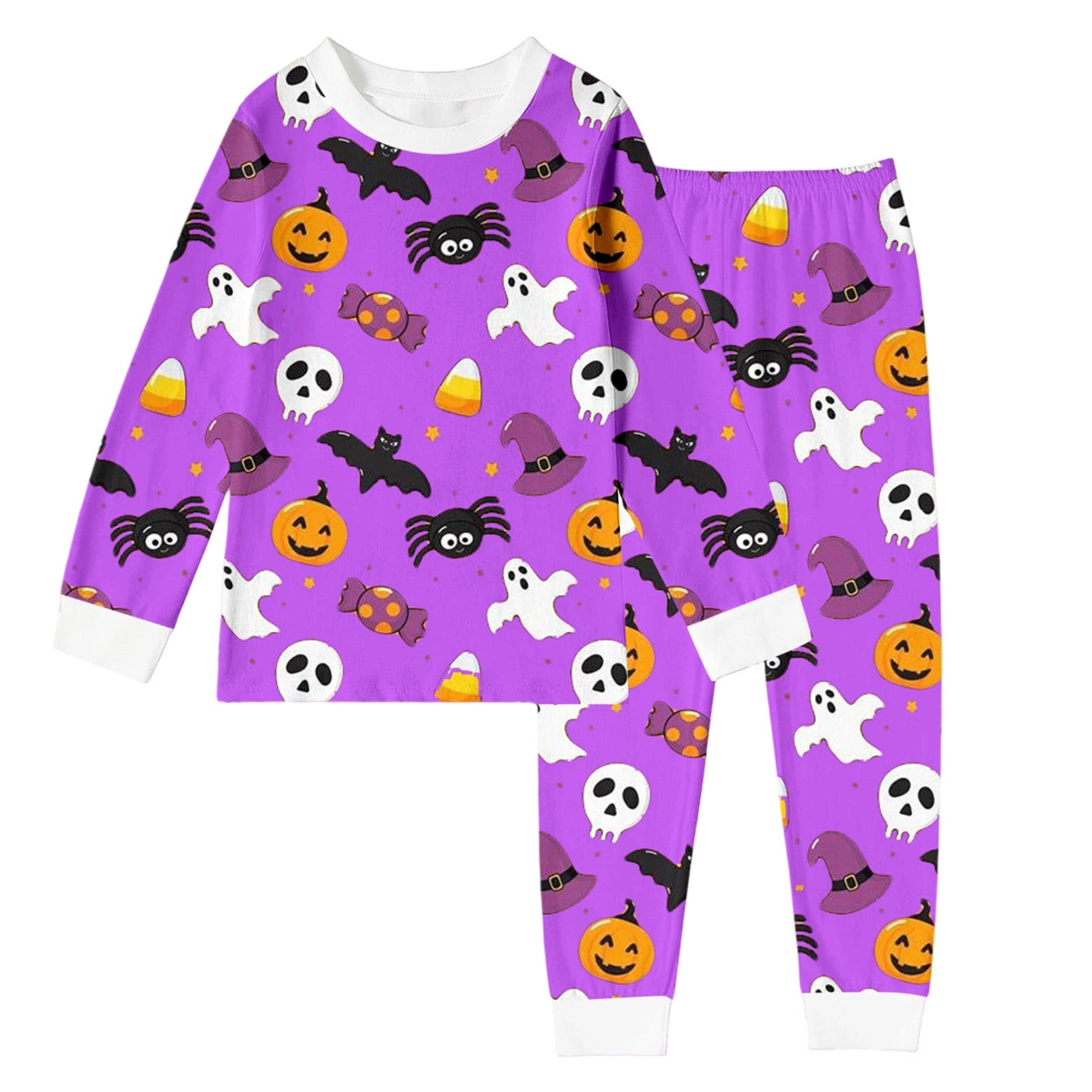 Halloween Sets for Girls 10 12,Girls Halloween Pajama Set Long Sleeve ...