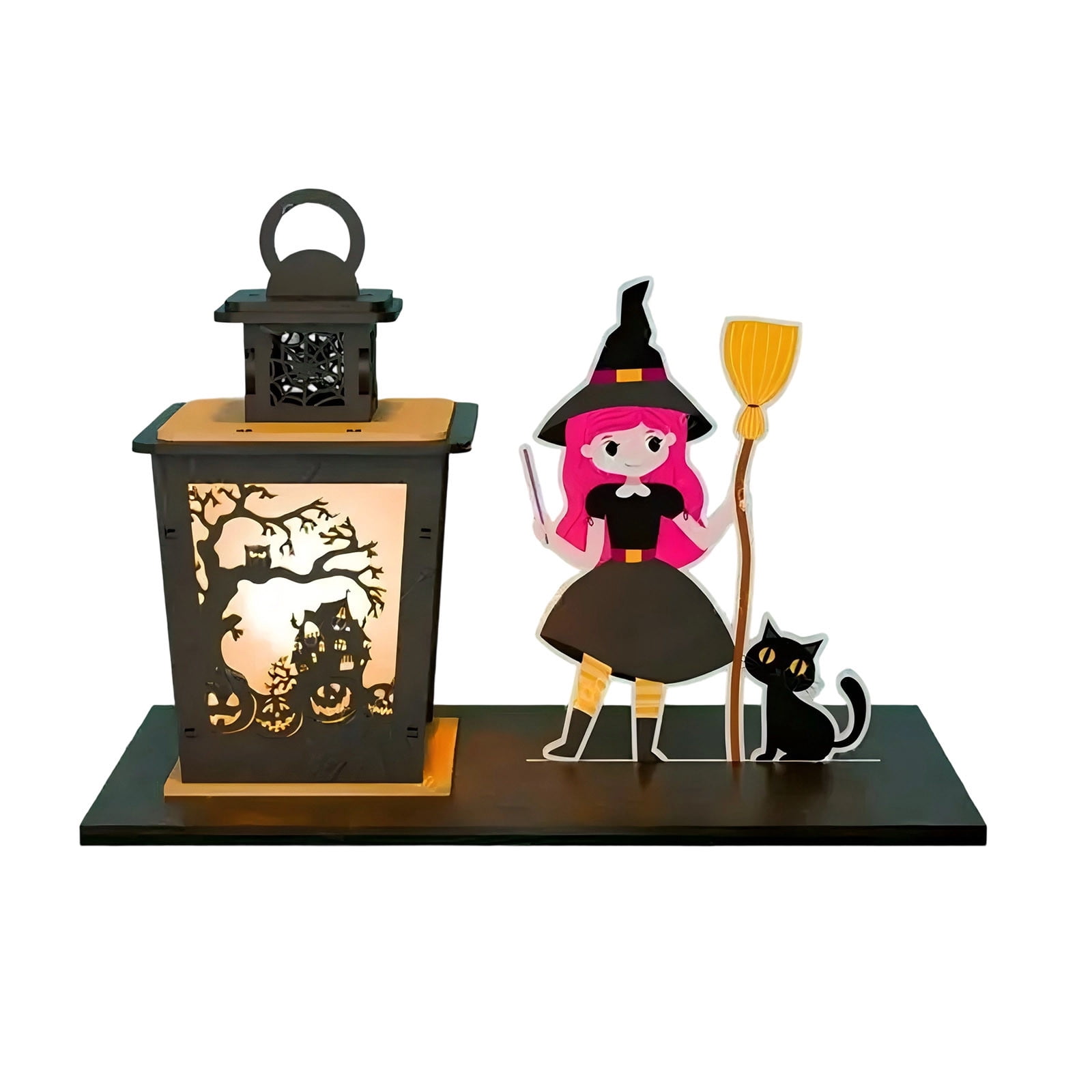 Halloween Shaped Cute Table Sign Happy Halloween Wooden Signs Pumpkin ...