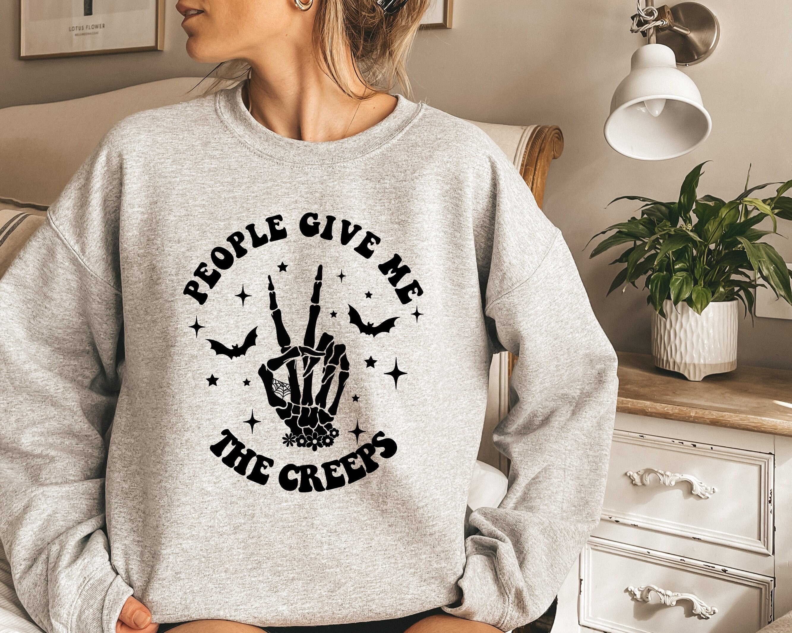Halloween Shirt People Give Me The Creeps T-Shirt Horror Shirt Horror ...