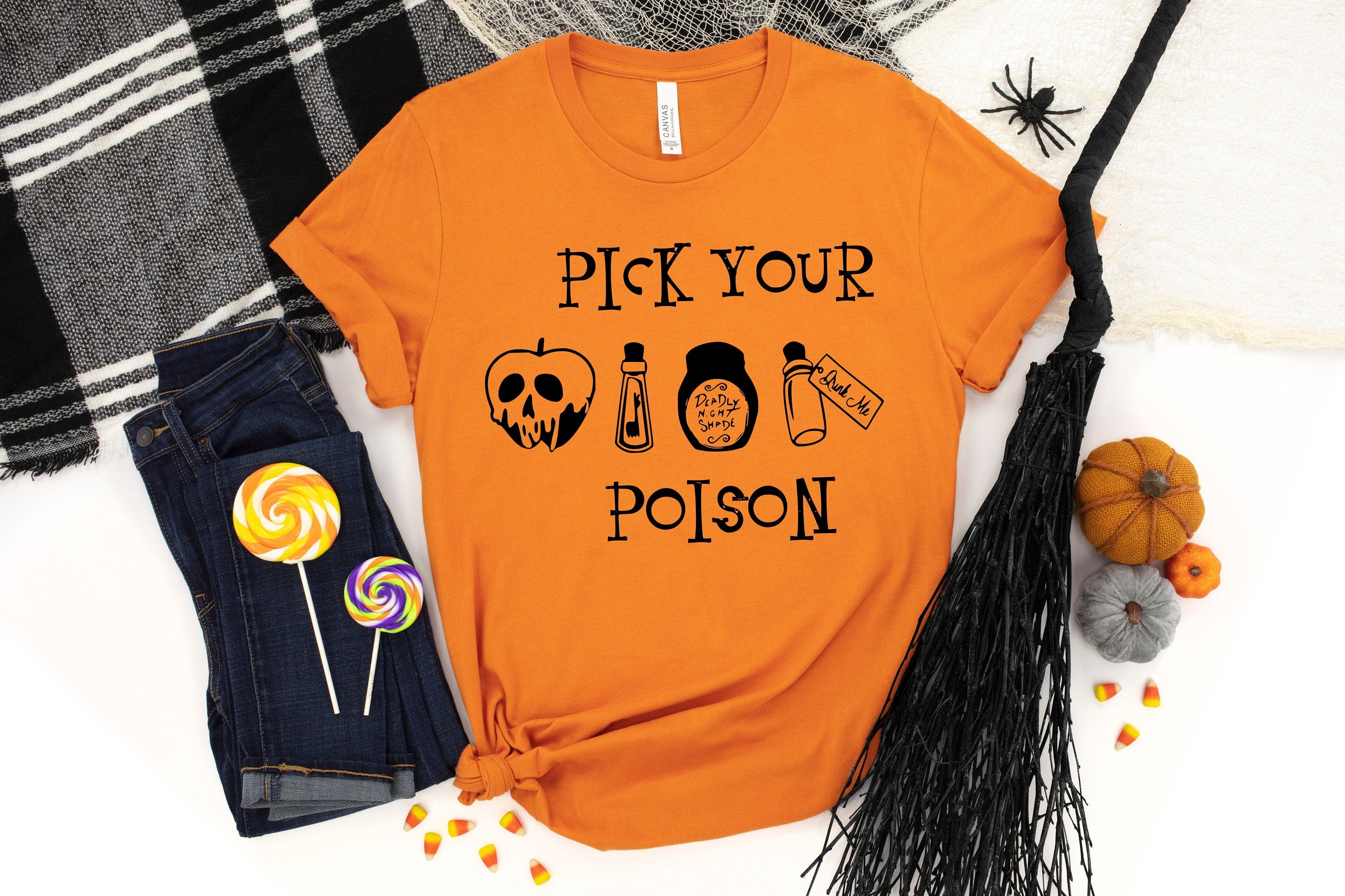 Halloween Shirt,Pick your Poison Shirt,Halloween Shirt For Women ...