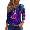 Halloween Shirts For Women Trendy Pumpkin Ghost Print T Shirts 3 4