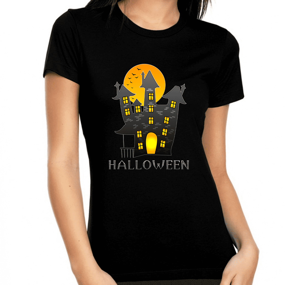 Halloween Shirts for Women Haunted Mansion Shirt Halloween Clothes for ...