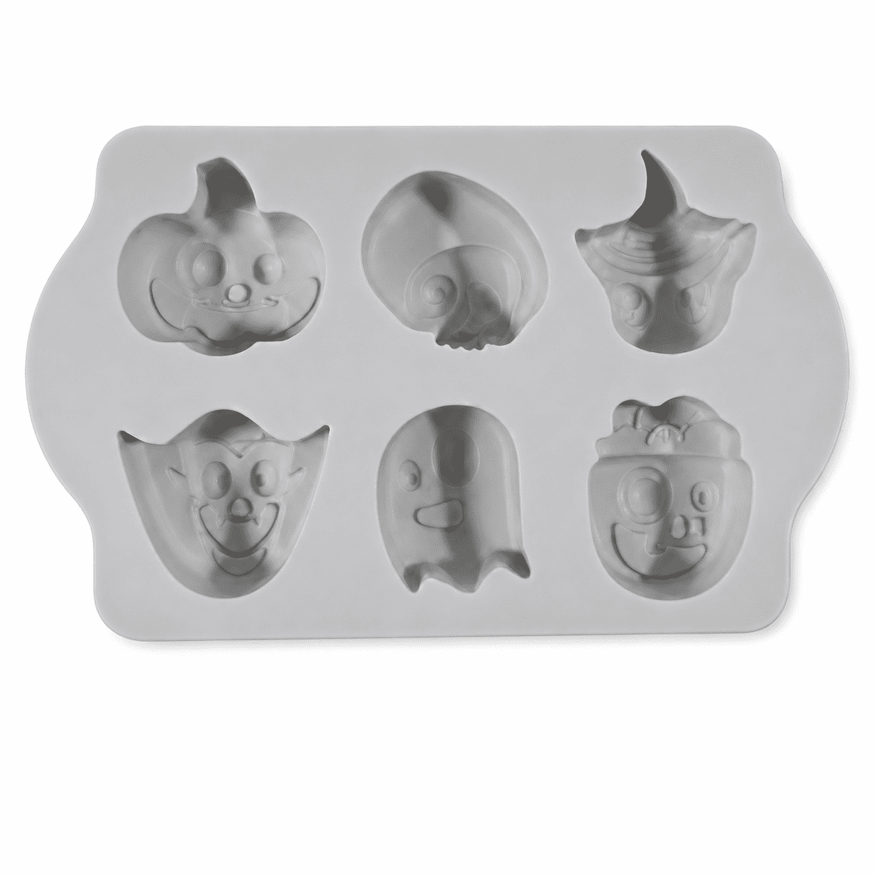 Halloween Silicone Muffin Mold, 6-Cavity Food Grade Baking Pan for ...