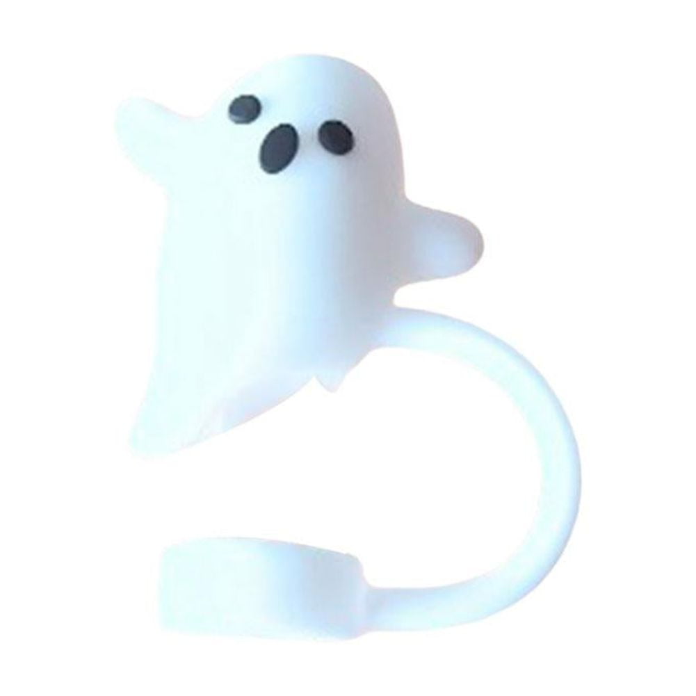 Halloween Silicone Straw Stopper Reusable Airtight Drinking Dust * Cup ...