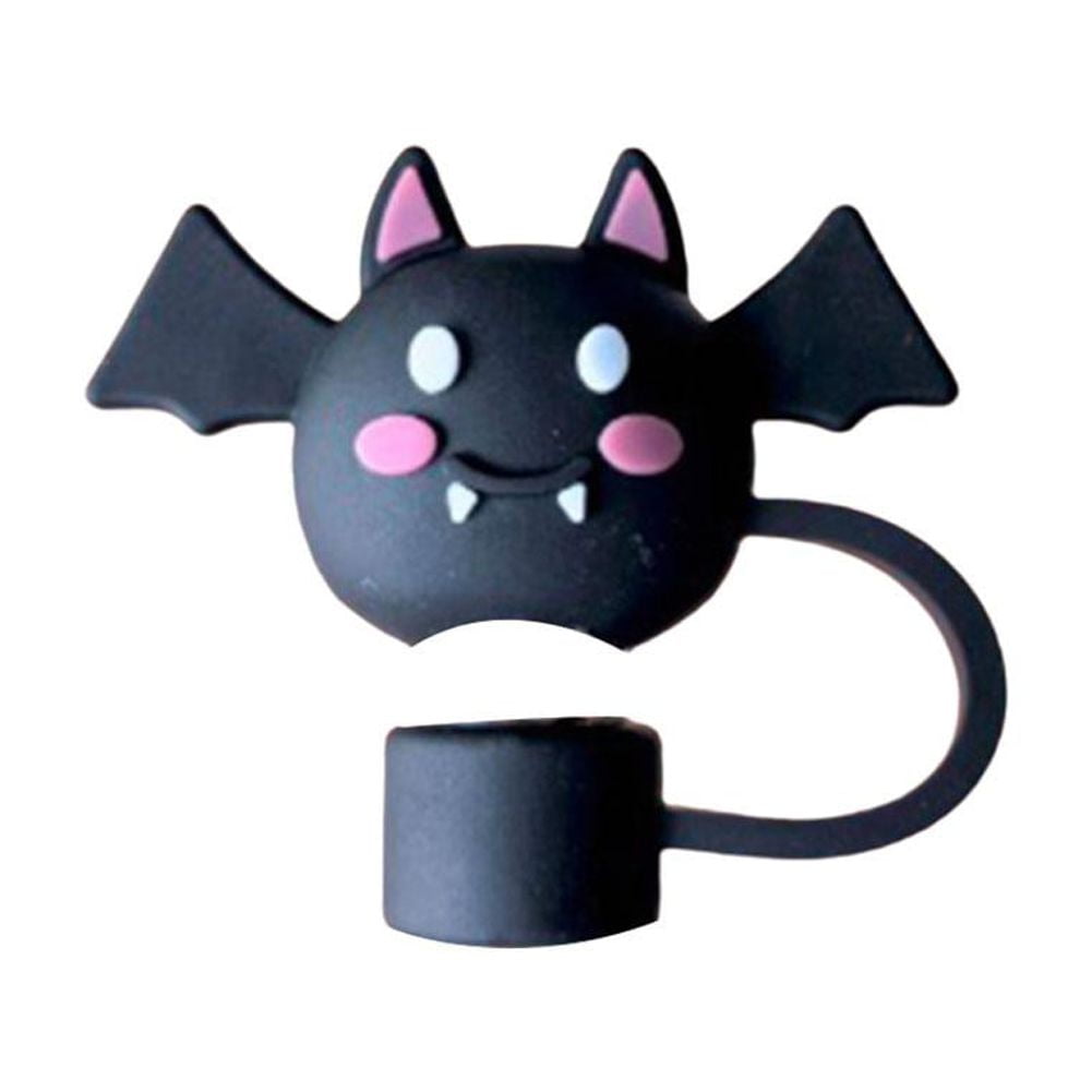 Halloween Silicone Straw Stopper Reusable Airtight Drinking Dust * Cup ...