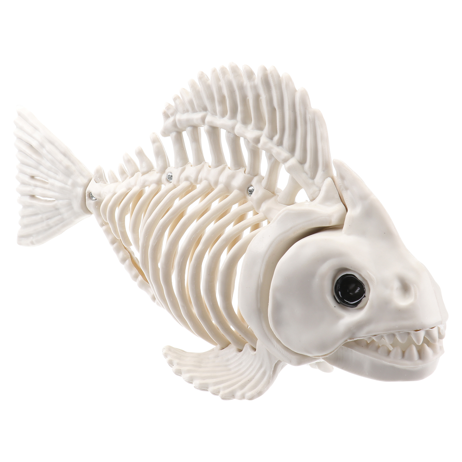 Halloween Simulated Fish Skeleton Horror Animal Bones Funny Plastic ...