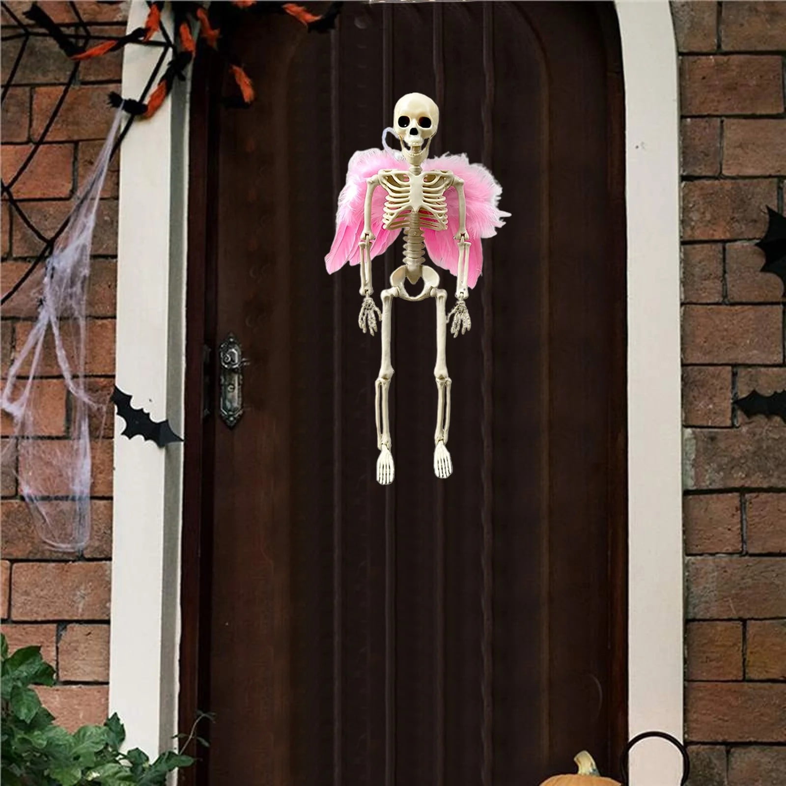 Halloween Simulation Human Skeleton Decoration, Plastic Haunted House ...