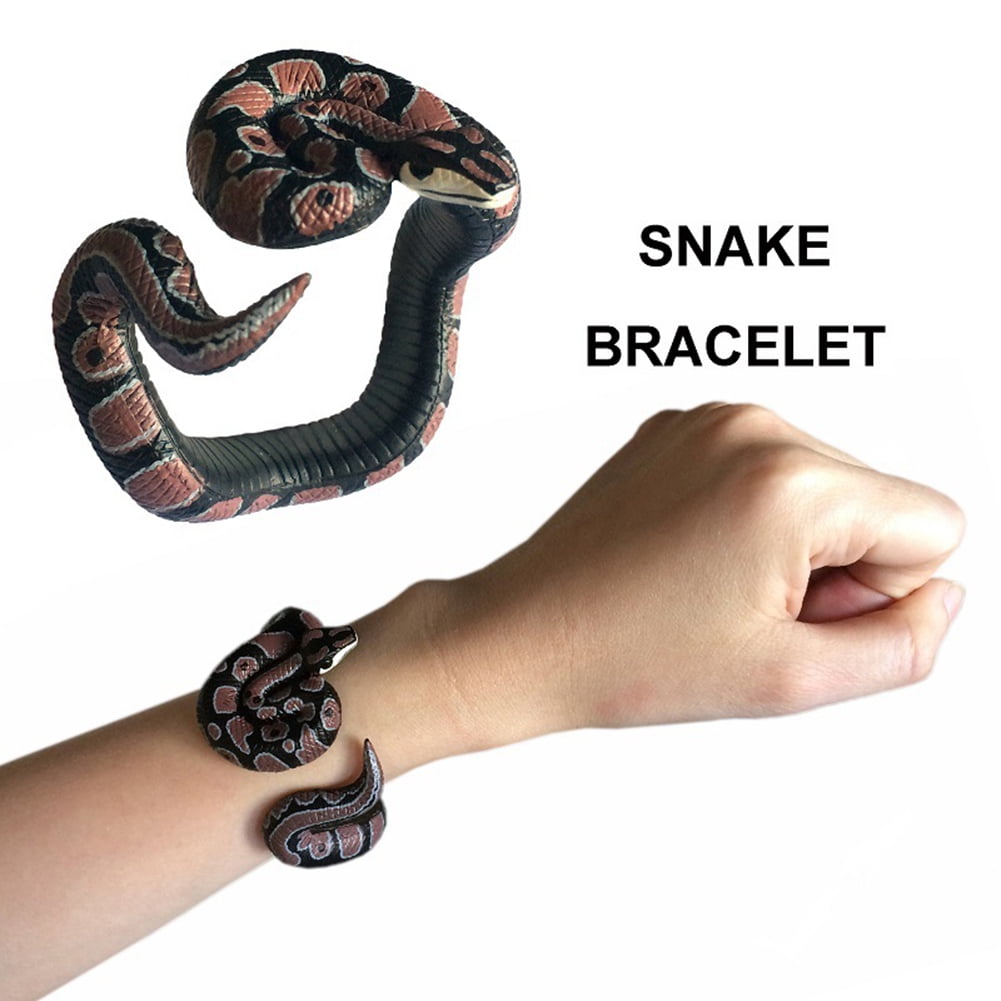 Halloween Simulation Snake Bracelet Toy Funny Prank Python Bracelet ...