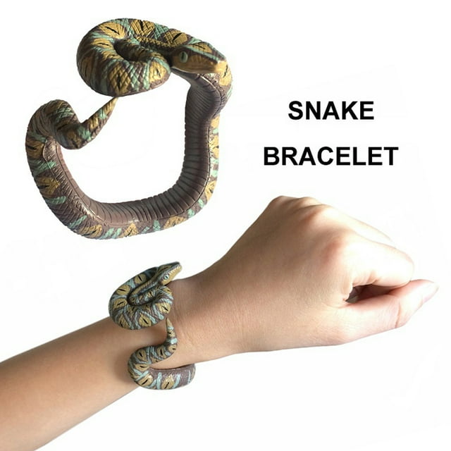 Halloween Simulation Snake Bracelet Toy Funny Prank Python Bracelet ...