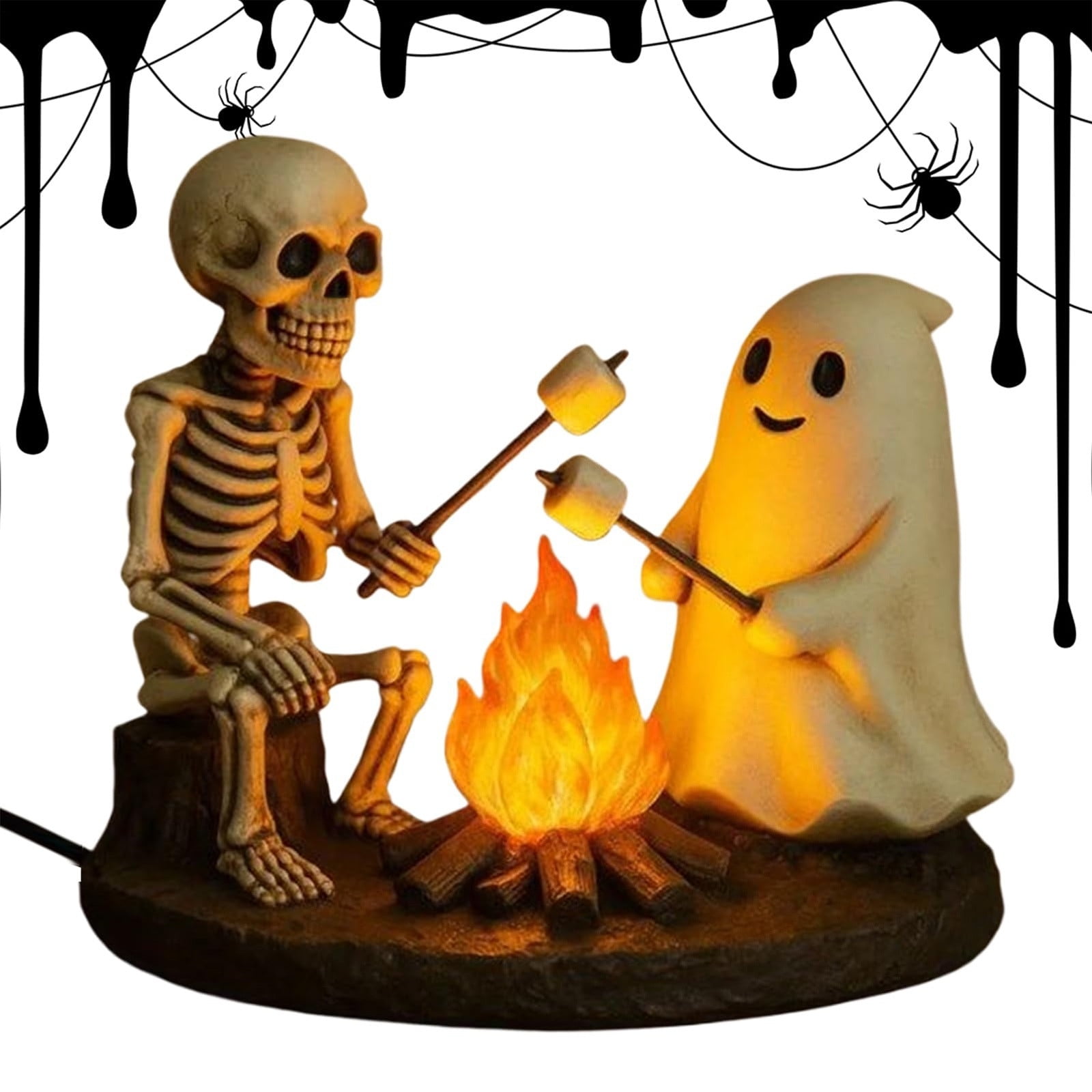 Halloween Skeleton And Ghosts Bonfire Night Lights - Spooky LED ...