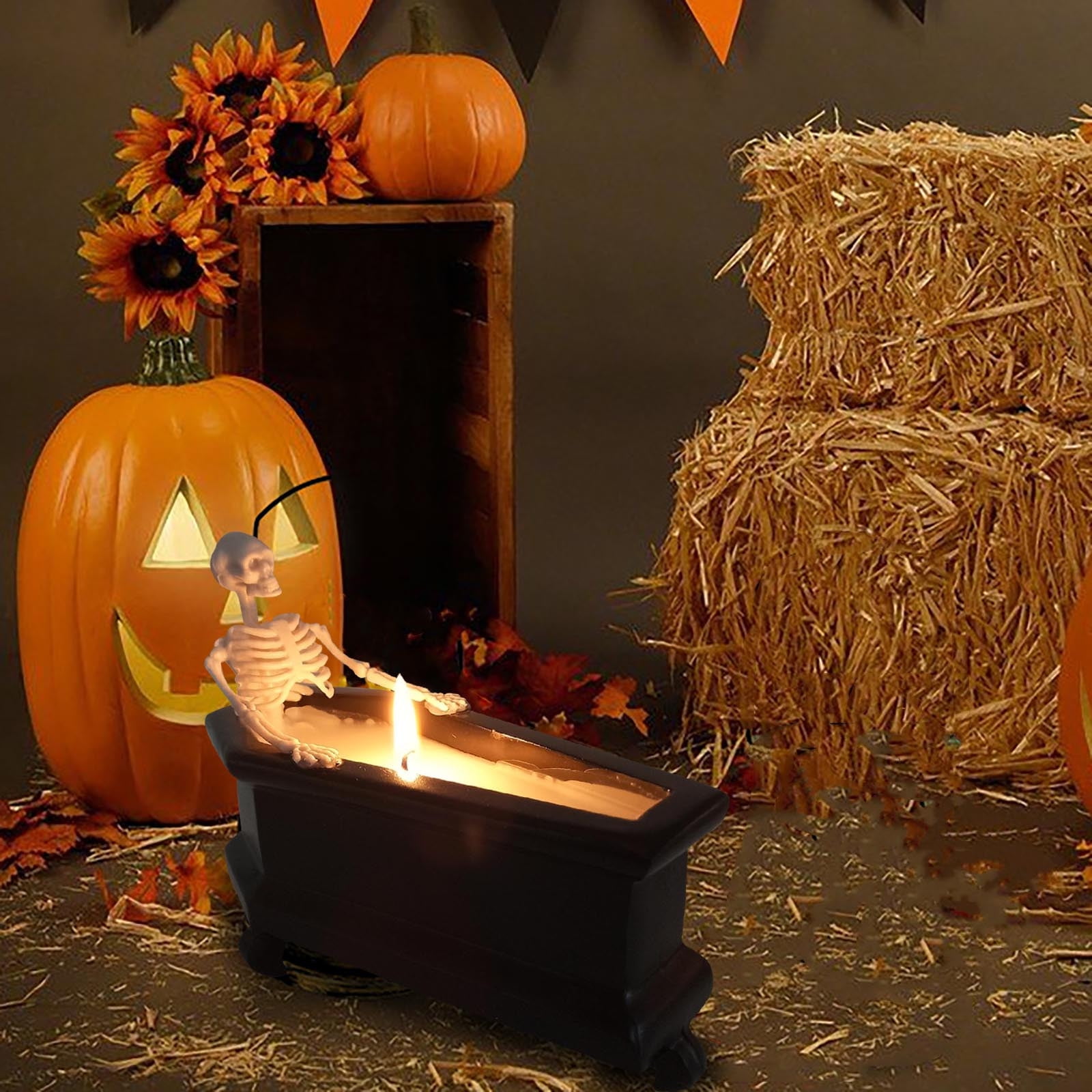Halloween Skeleton Candles Decorations,Novelty Candles,Bath Skeleton ...