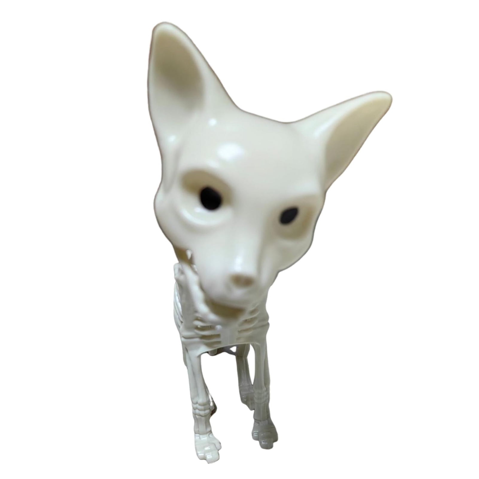 Halloween Skeleton Cat Decoration Realistic Posable Plastic Kitten ...