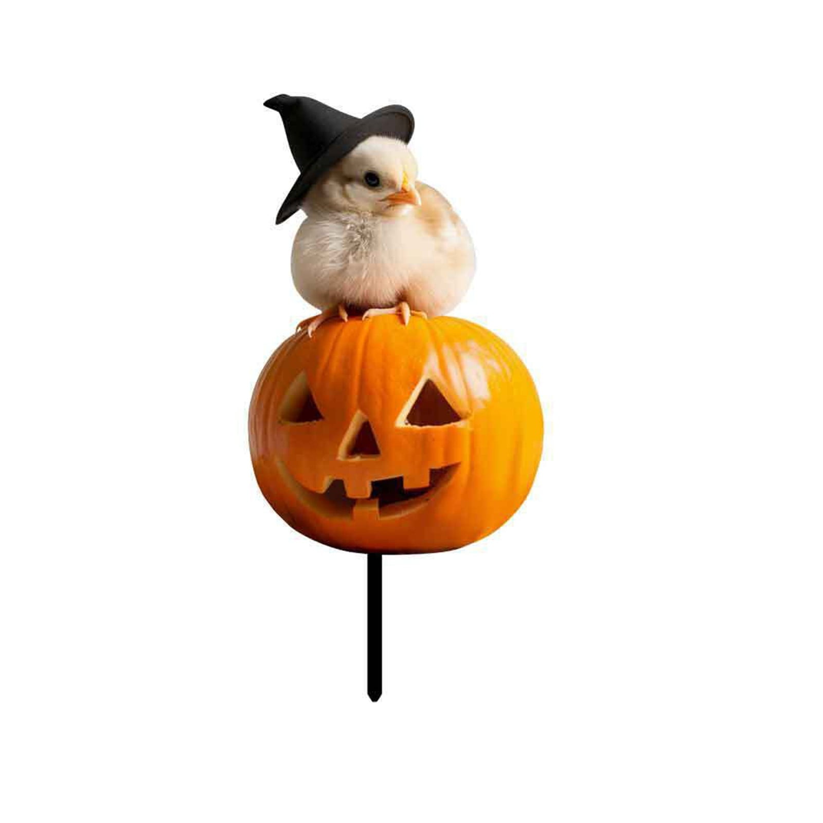 Halloween Skeleton Chicken Yard Art - Metal Rooster Hen Stake for ...