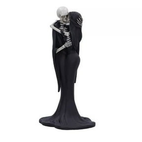 Romantic Skeleton Bride and Groom Figurine – Unique Gothic Wedding Cake ...