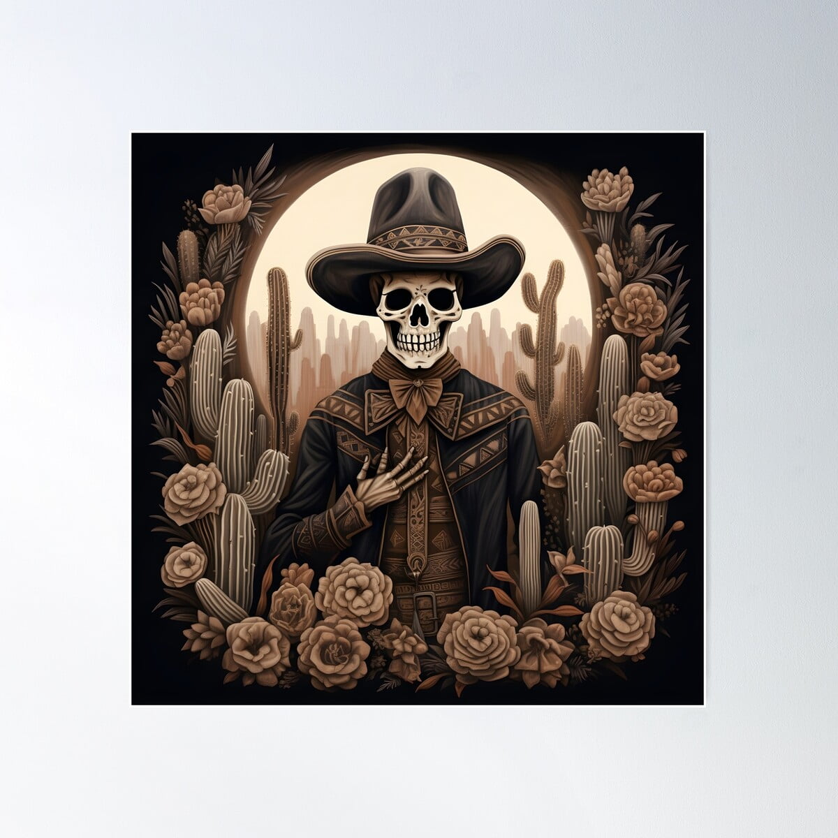 Halloween Skeleton Cowboy Shirt, Undead Cowboy, Zombie Old West Cowboy ...