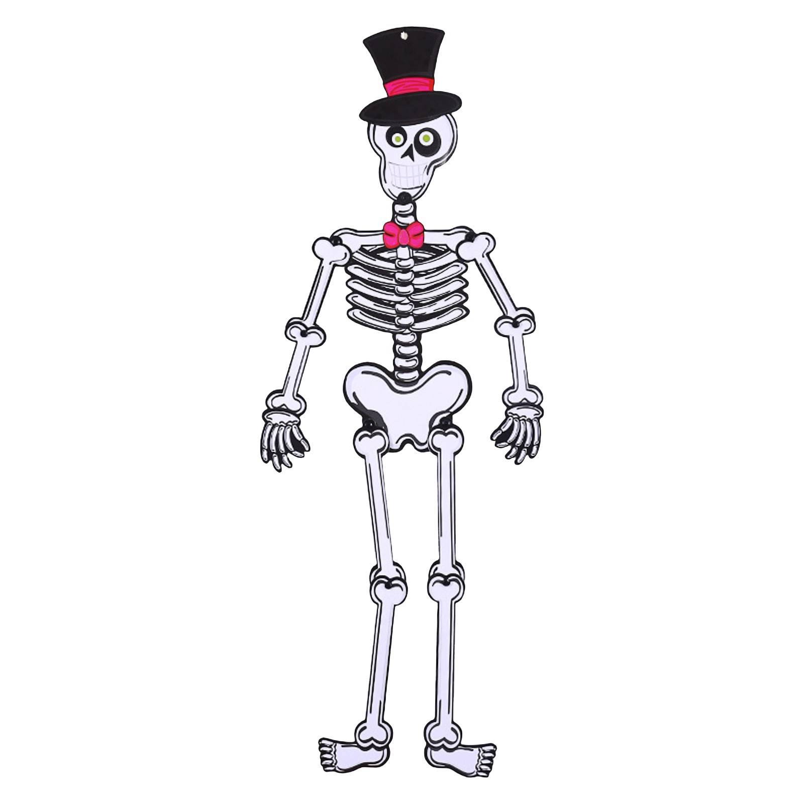 Halloween Skeleton Decoration - Hanging Articulated Gentleman Skeleton ...