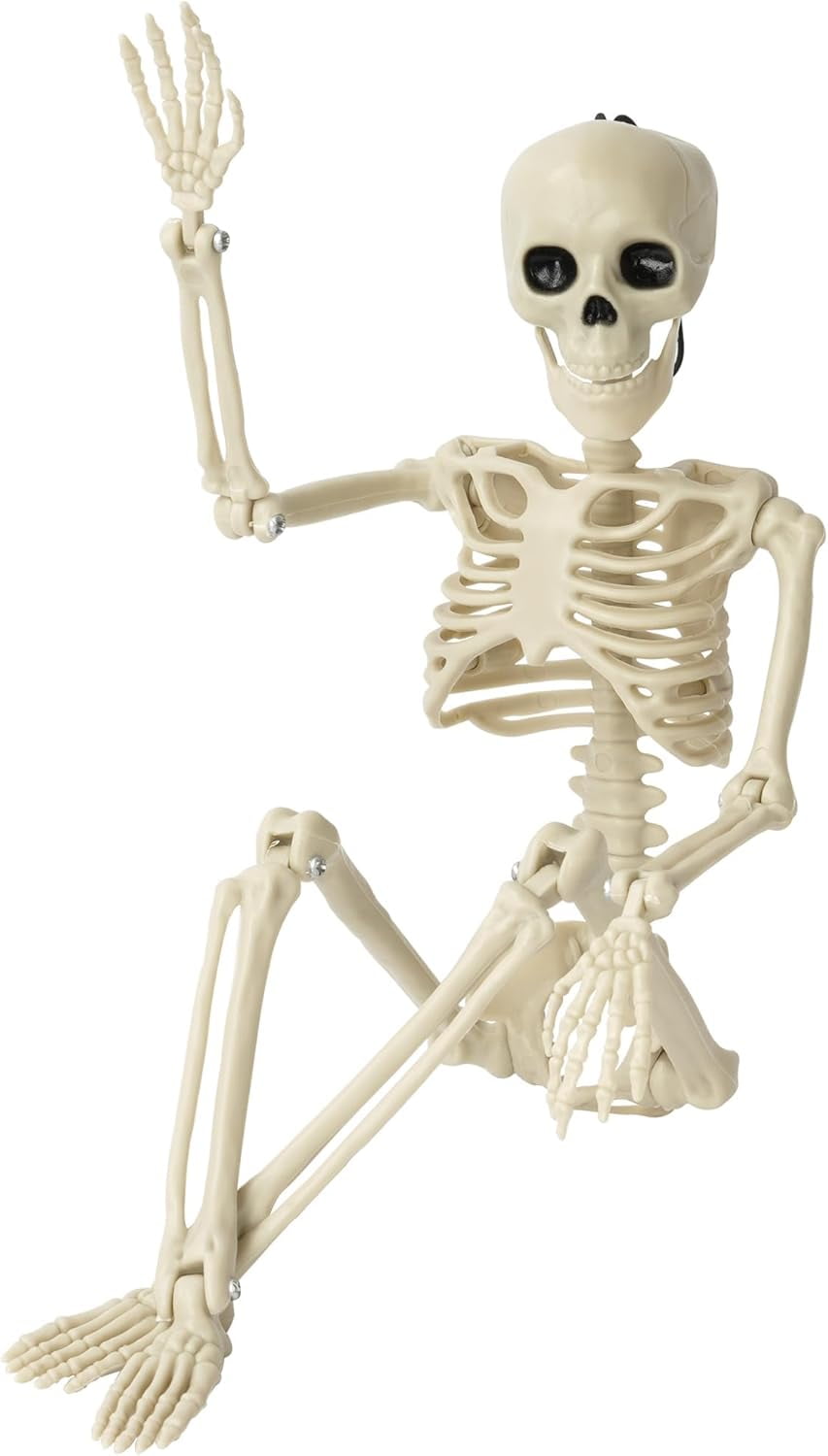 Halloween Skeleton Decorations,15.7" Spooky Full Body Mini Skeleton ...