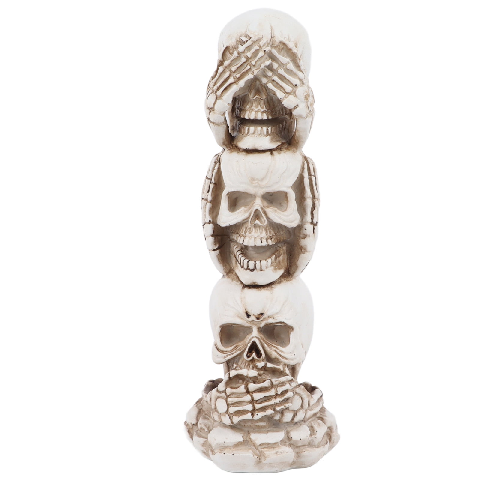 Halloween Skeleton Decorations Hand Painted Delicately Carved Lifelike ...