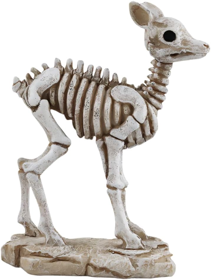 Halloween Skeleton Deer Decorations Statue, Skeleton Animals Bones ...