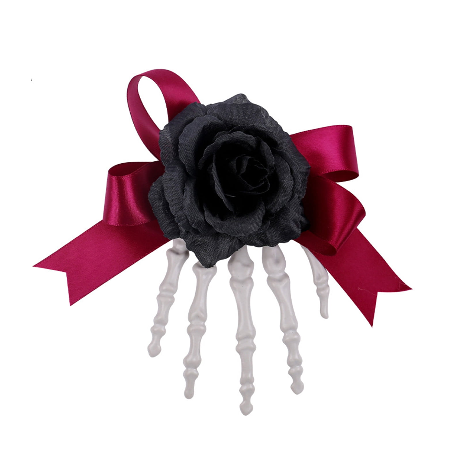 Halloween Skeleton Hand Hair Pin - Dark Horror Style Hair Clip with ...