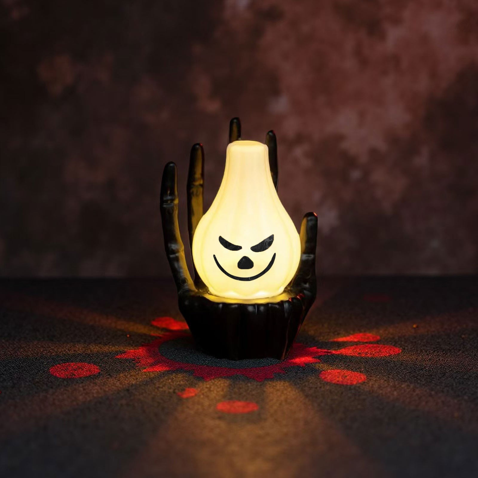 Halloween Skeleton Hand - Held Light Decor: LED - Lit, Spooky Pumpkin ...