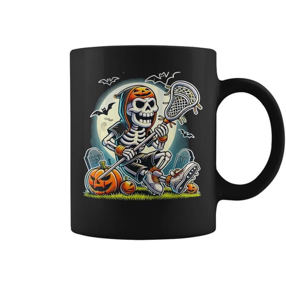Halloween Skeleton Lacrosse Coffee Mugs - Walmart.com