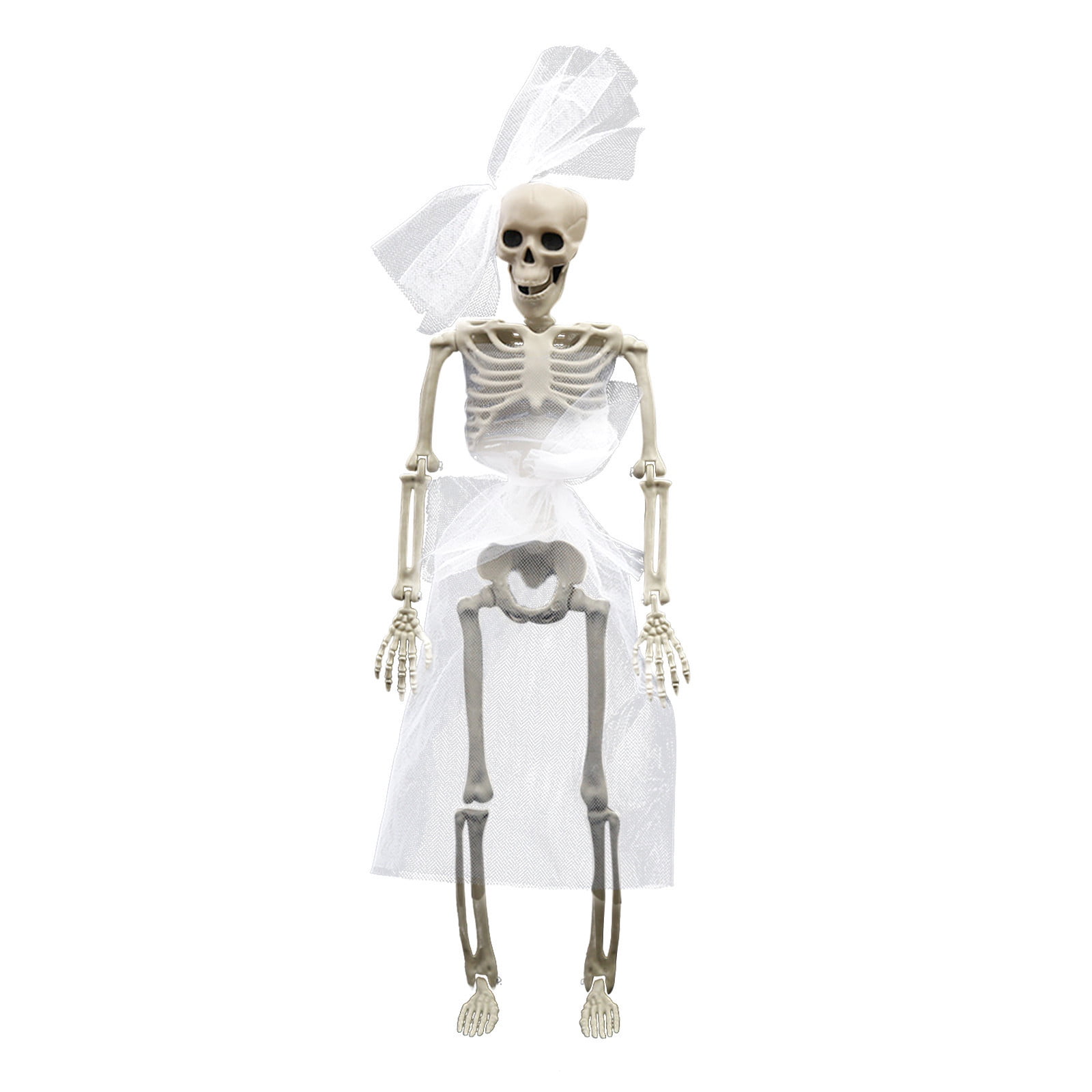 Halloween Skeleton Life Size Human Skeleton 15.75inch Full Body Posable ...