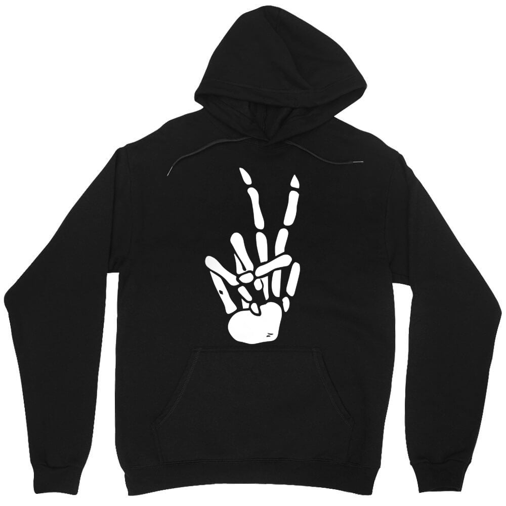 Halloween Skeleton Peace Sign Skeleton Bones Hand Graphic Funny Creepy ...