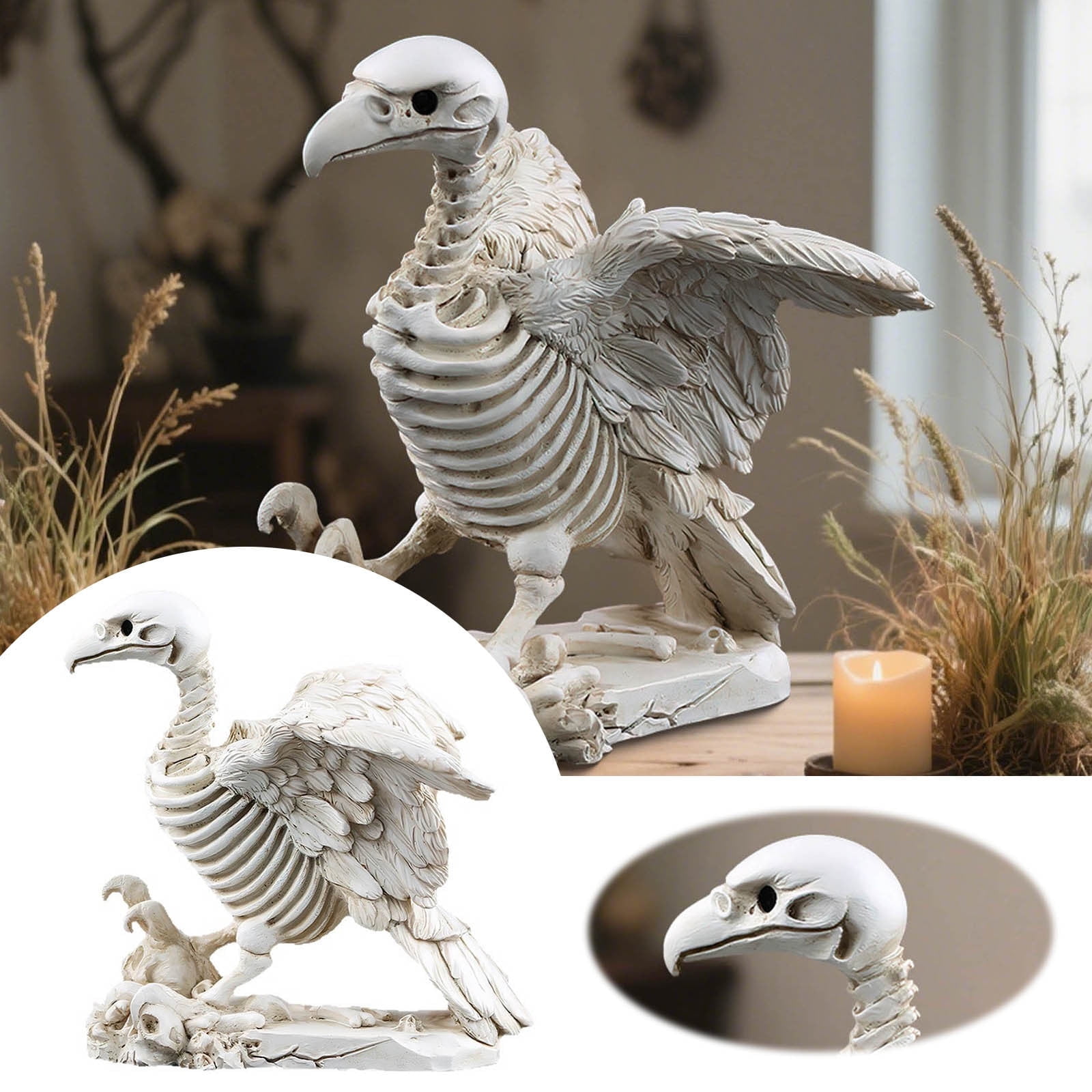 Halloween Skeleton Resin Desktop Ornament for Gothic Home for Holiday ...