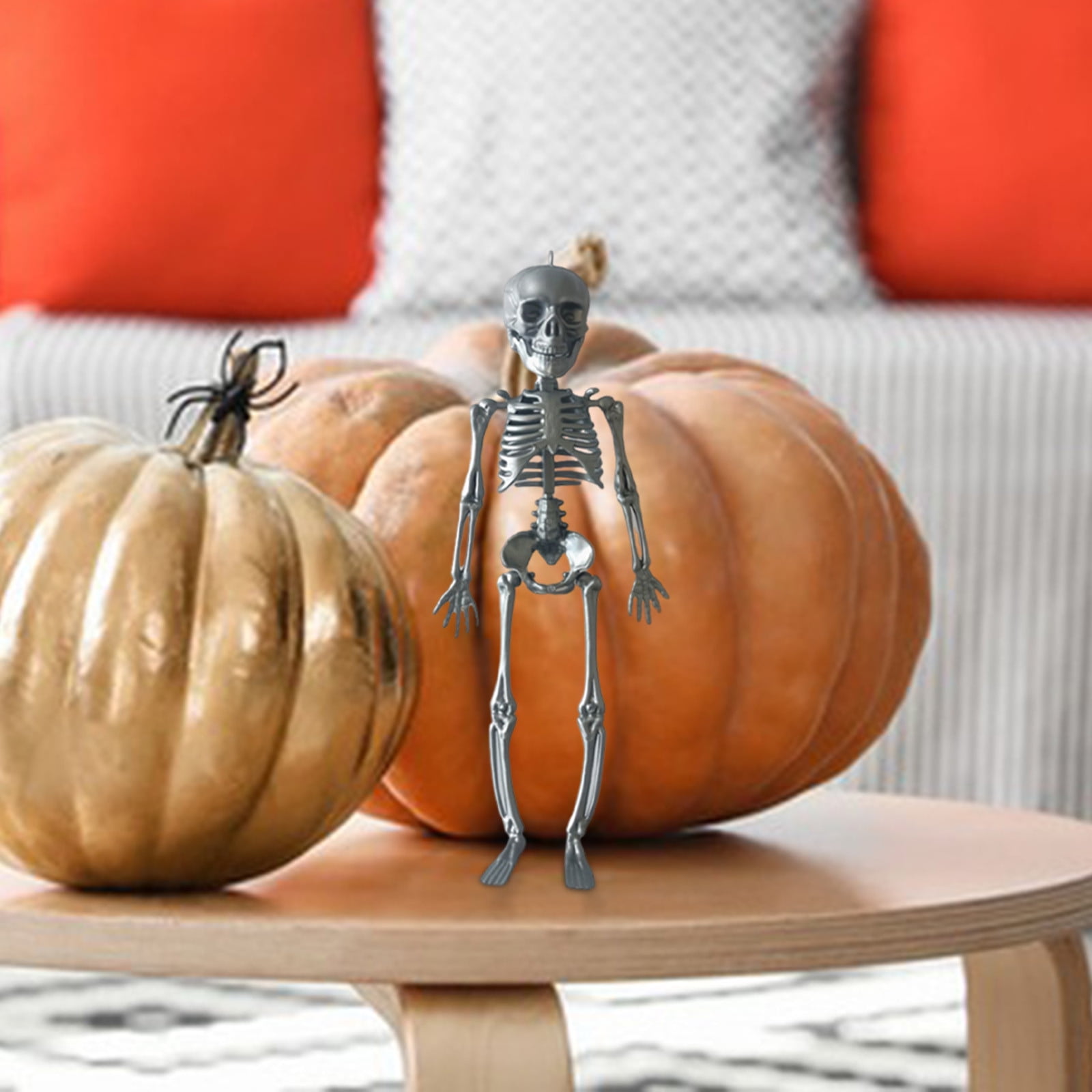 Halloween Skeleton Riding Rooster Yard Decoration - 2D Plane Metal Sign ...