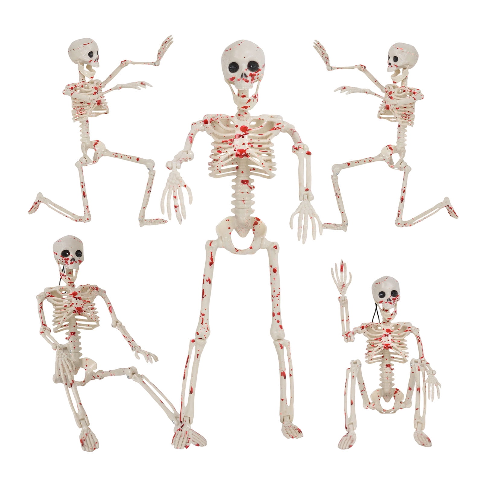 Halloween Skeleton - Samll 16“ Skeleton with Full Body Posable Joints ...