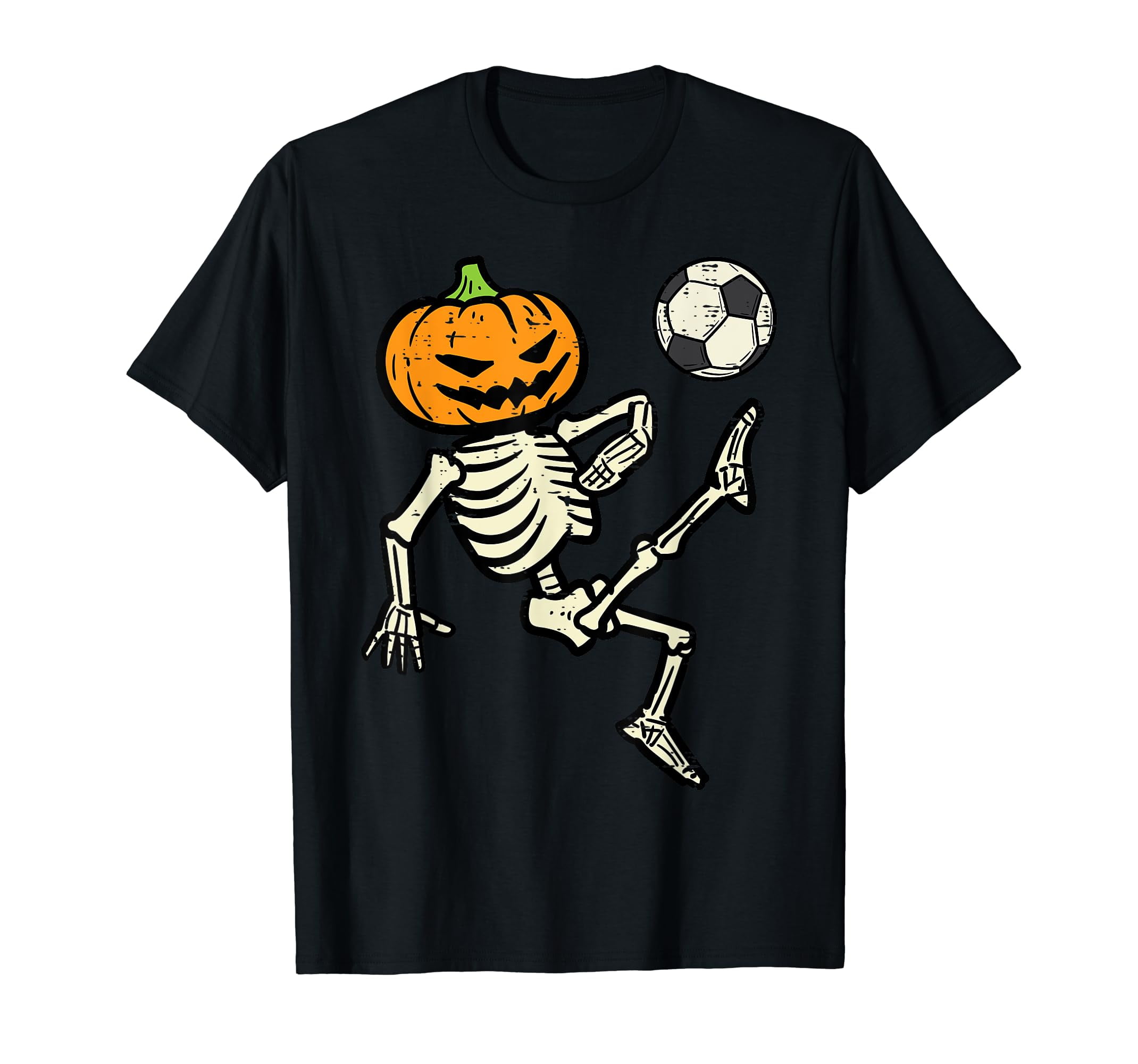 Halloween Skeleton Soccer Football Costume Boy Kids Men Teen T-Shirt ...