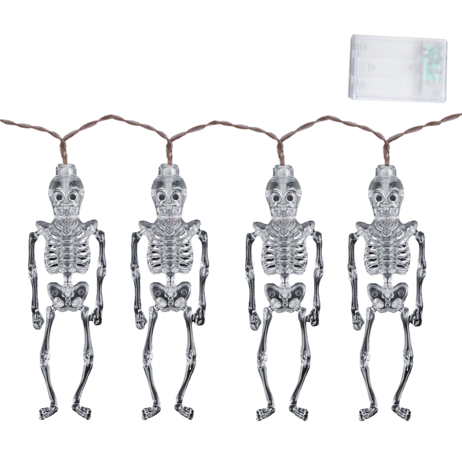 Halloween Skeleton String Light Waterproof 10/20/30/40 LED Battery ...