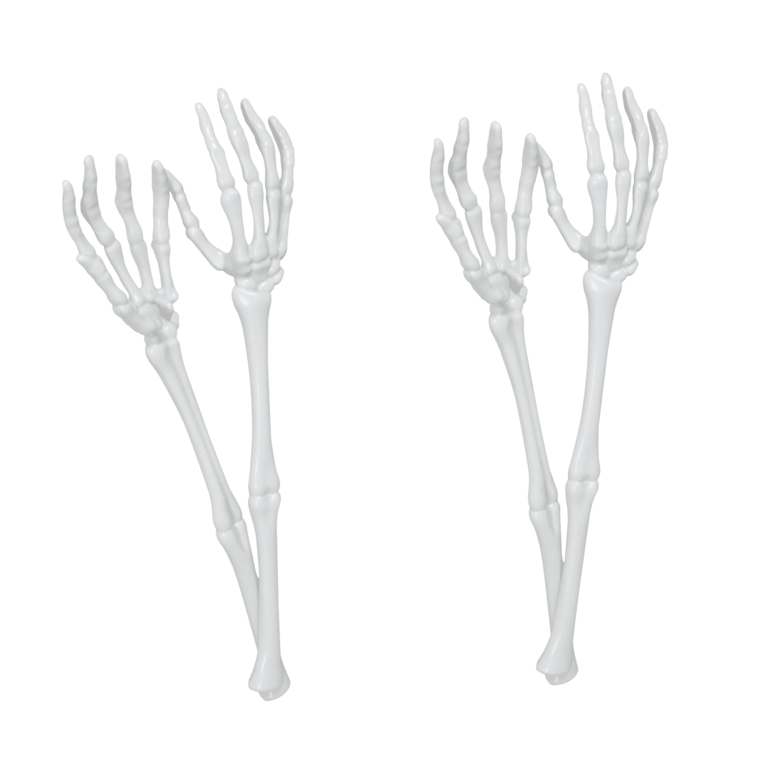 Halloween Skeleton Tongs 12.87 in. Spooky Hand Salad Spoon or Fork ...