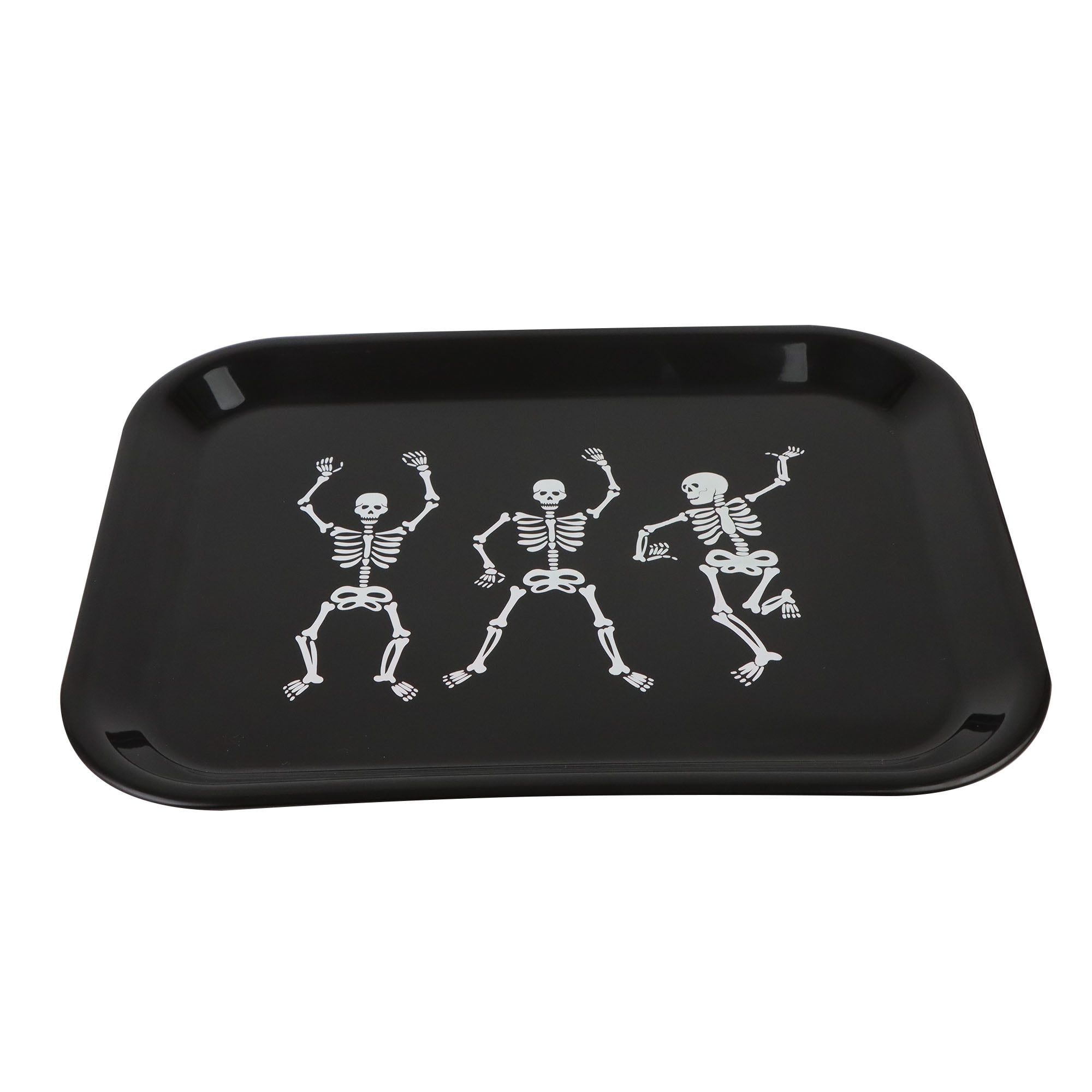 Way To Celebrate Halloween Skeleton Tray 13x10 in Black Plastic ...