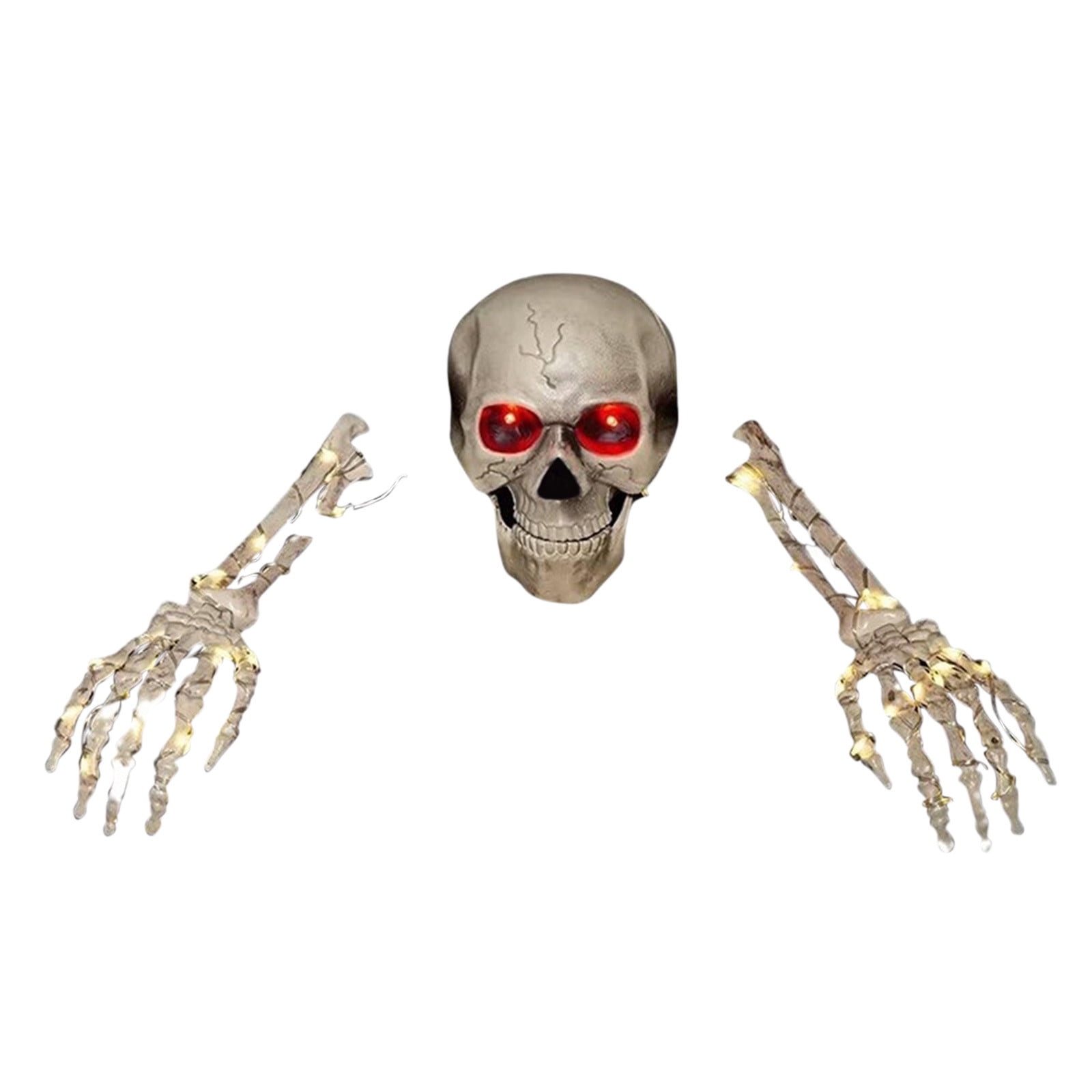 Halloween Skeletons Decorations with Led Lights, Glowing Skeleton Arm ...
