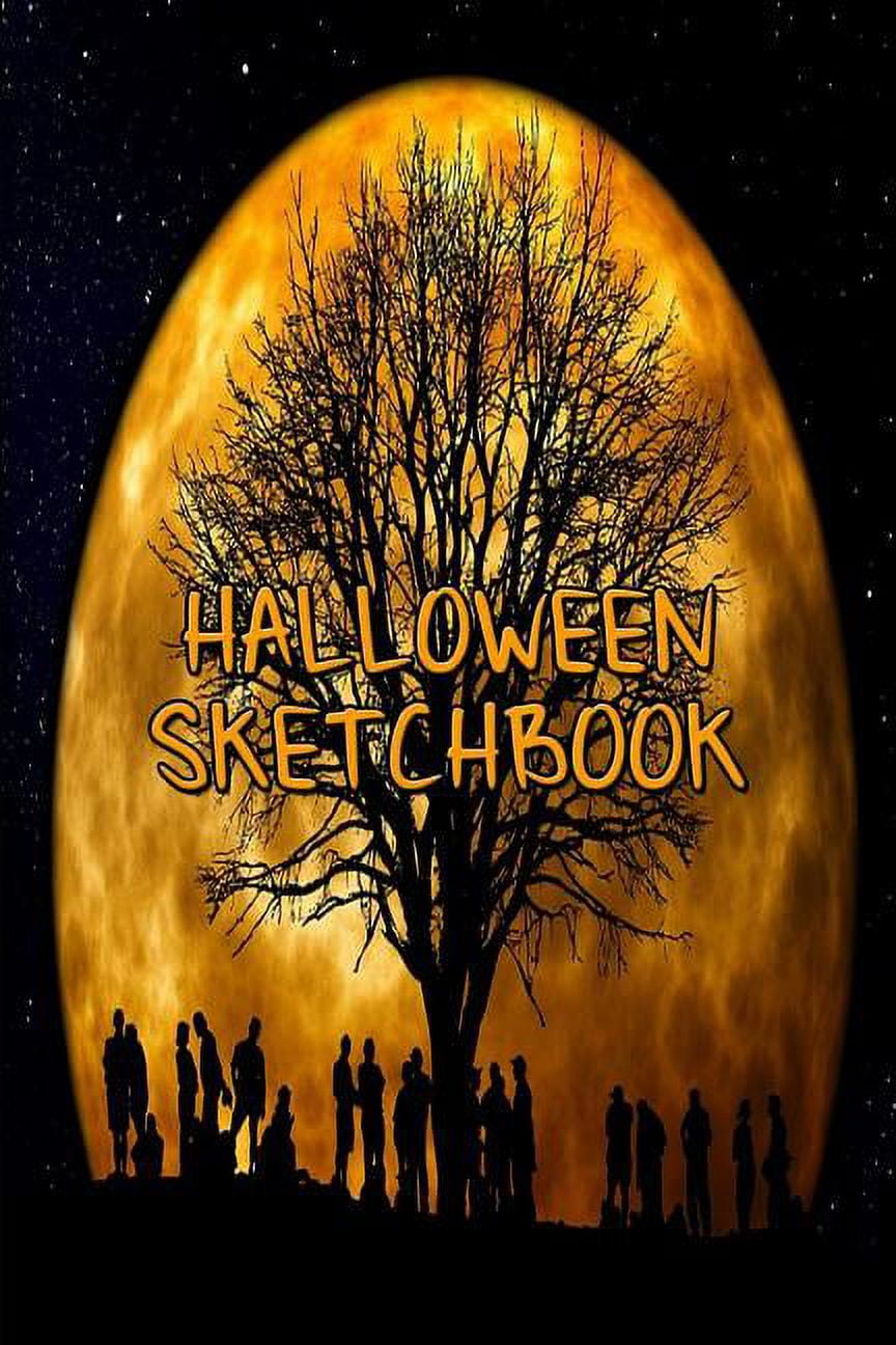 Halloween Sketchbook: Kids Halloween Sketchbook, Draw Your Own Zombies ...