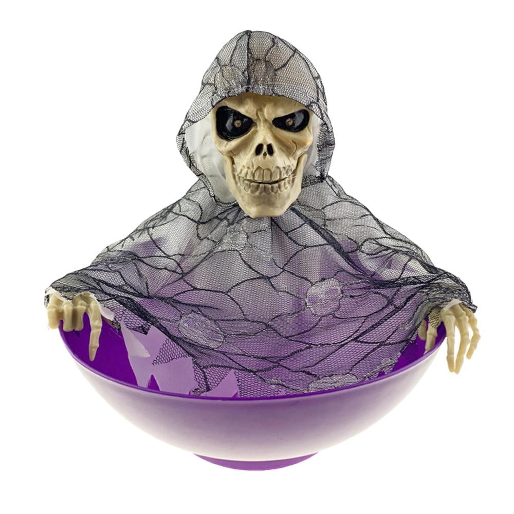 Halloween Skull Bowl | Scary Candy Dish for Halloween | Skull Ghost ...