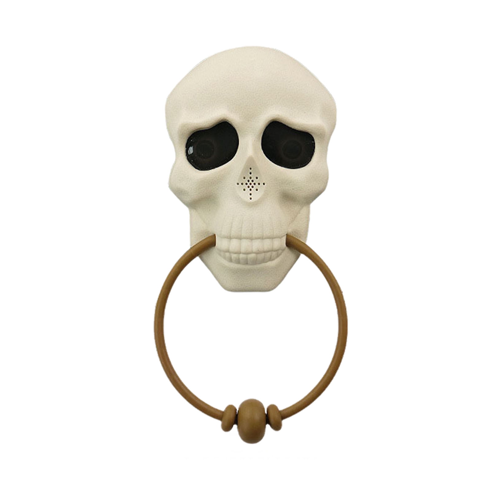 Halloween Skull Doorbell Animated Skeleton Head Door Bell Decoration ...