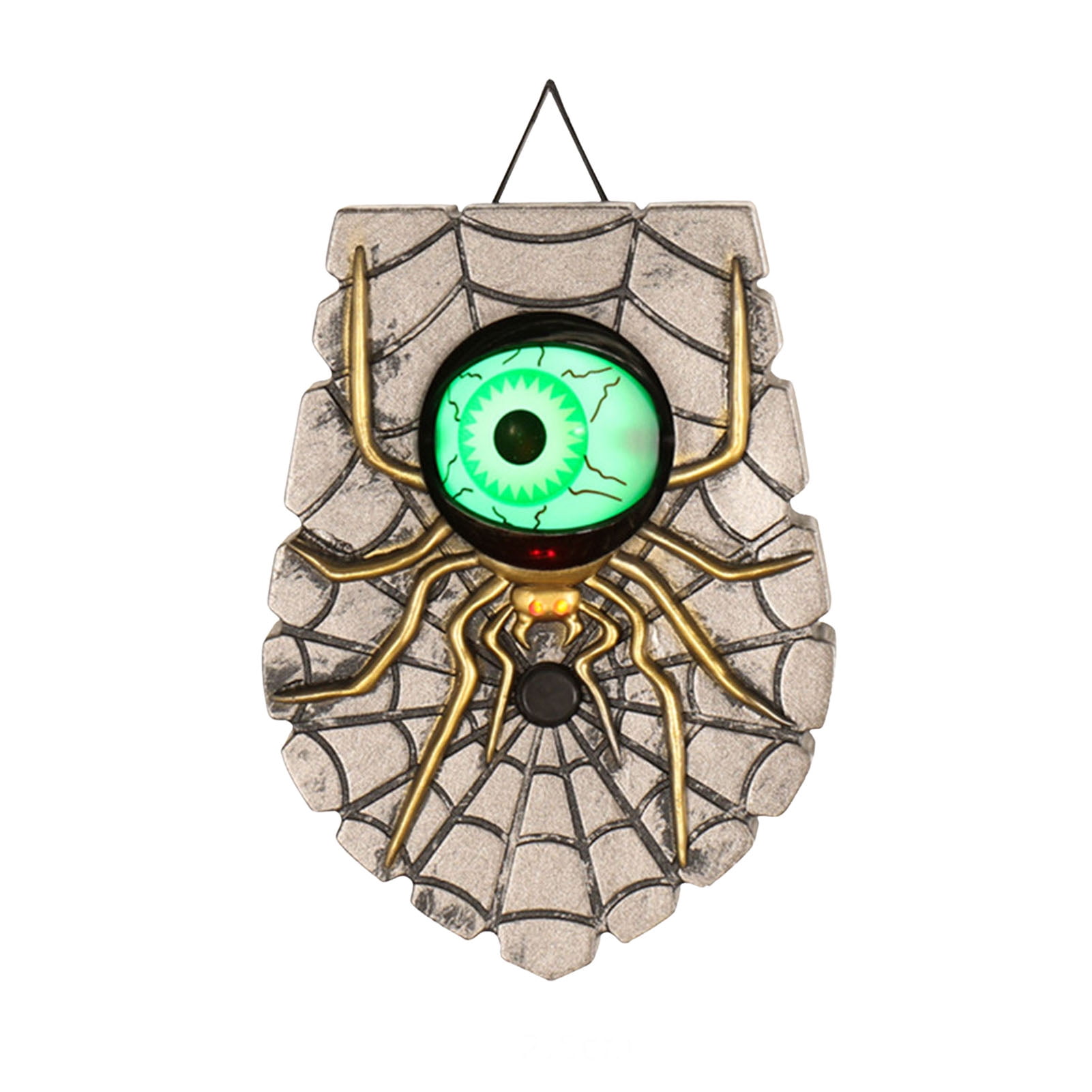 Halloween Skull Doorbell Animated Skeleton Head Door Bell Decoration ...